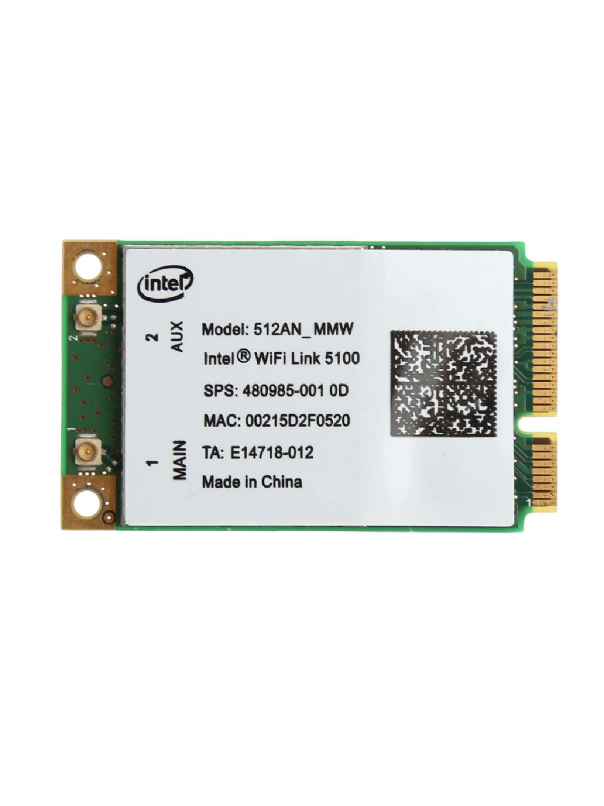 For Link for Intel 5100 WIFI Adapter 512AN_MMW 300M Mini PCI-E Wireless WLAN Card 2.4/5GHz