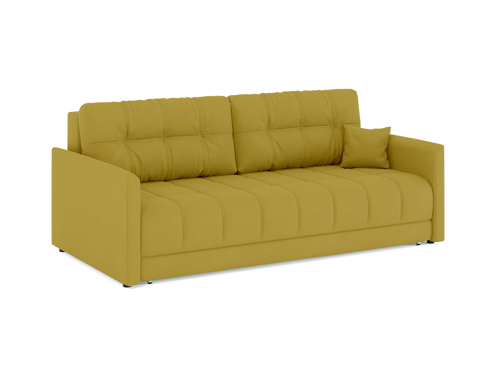 Диван - кровать Босс Лофт, еврокнижка, 220*90*110, велюр Зара Yellow 44