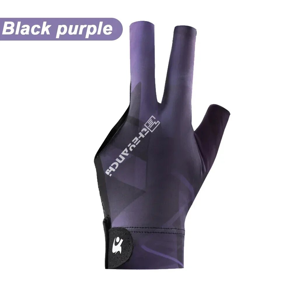 Anlyxi Бильярдные перчатки для левой руки Фиолетовый, Black purple-left