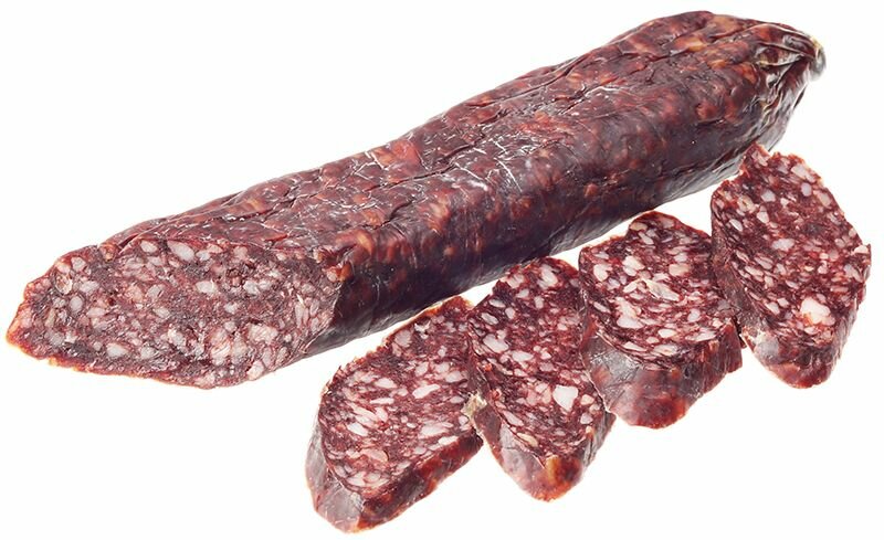 Колбаса из косули сырокопченая с перчиком 200г