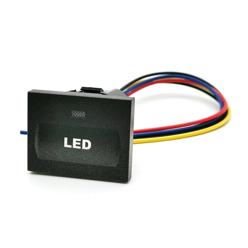 1 шт, 12 В постоянного тока, автомобильный светодиодный передний и задний дифференциал, противоскользящая кнопка музыкального переключателя с соединительным проводом для Ford Focus 2 Mk2 2009 2010 2011 LED