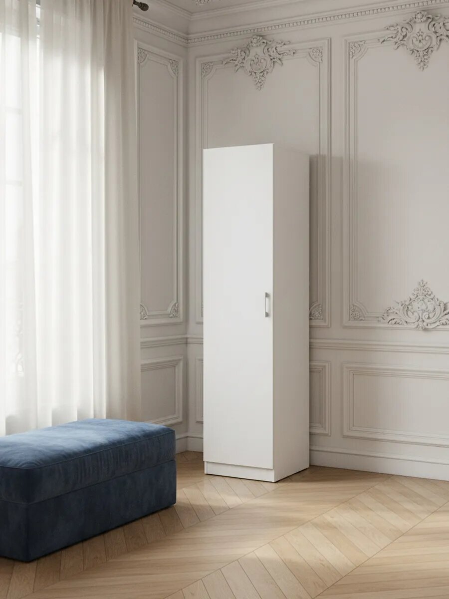 Шкаф пенал FRESTER распашной с полками для одежды спальни балкона, от производителя