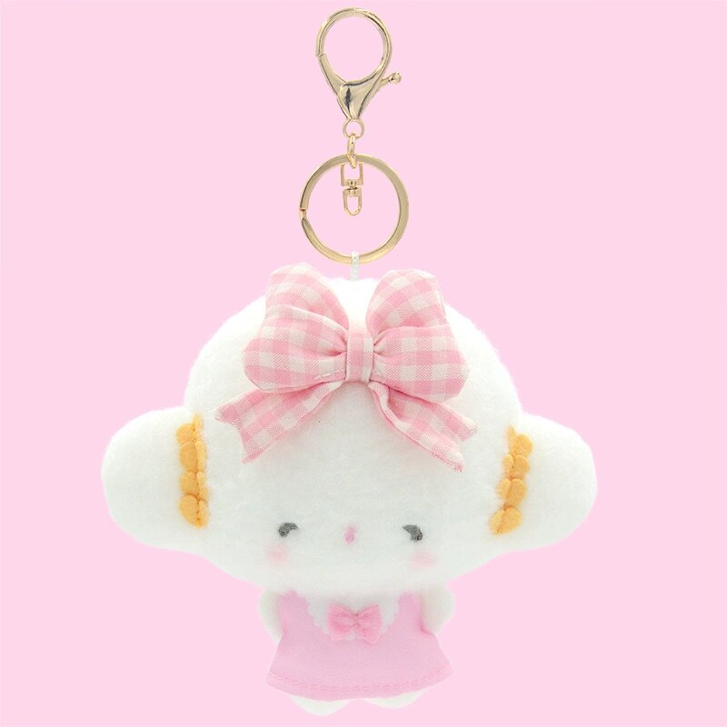 Sanrio пшеничный розовый эльф фаршированный школьный брелок маленький кулон с бантом милая кукла игрушка орнамент Шарм