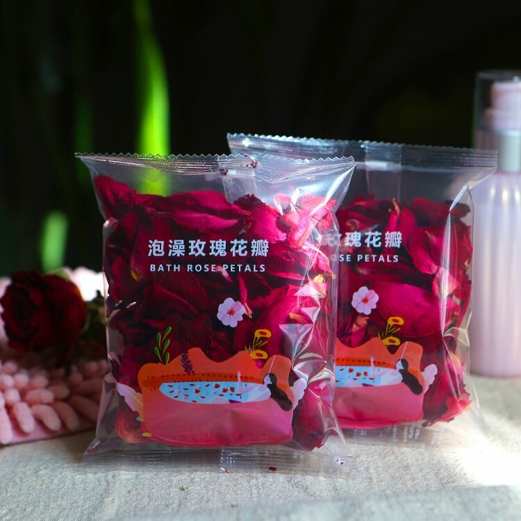 Лепестки роз сушёные из Юньнани для ванны, спа и педикюра, 10 г (опт/розница)