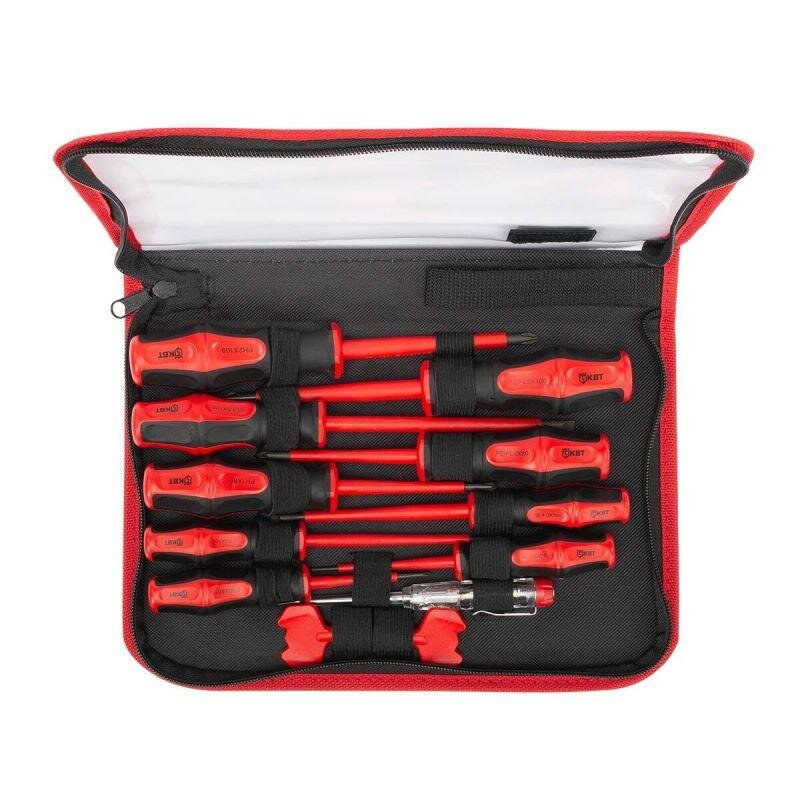 Набор диэлектрических отверток НИО-12 профи, КВТ 103016 (1 шт.)