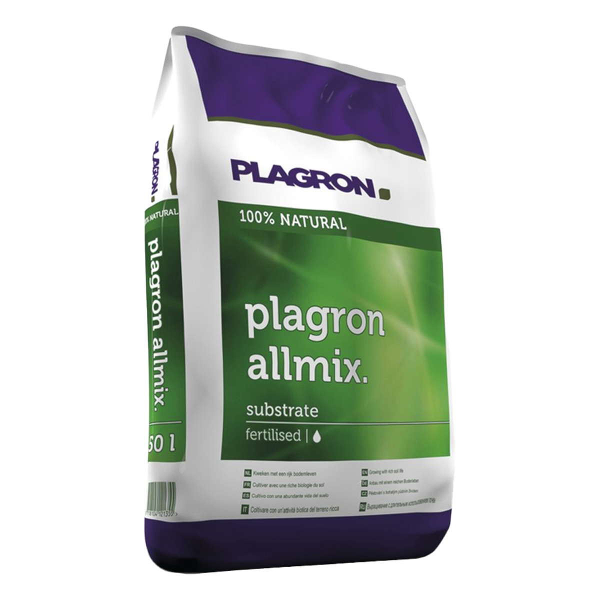 Удобренный субстрат из торфа и перлита / Allmix, 50 л / Plagron