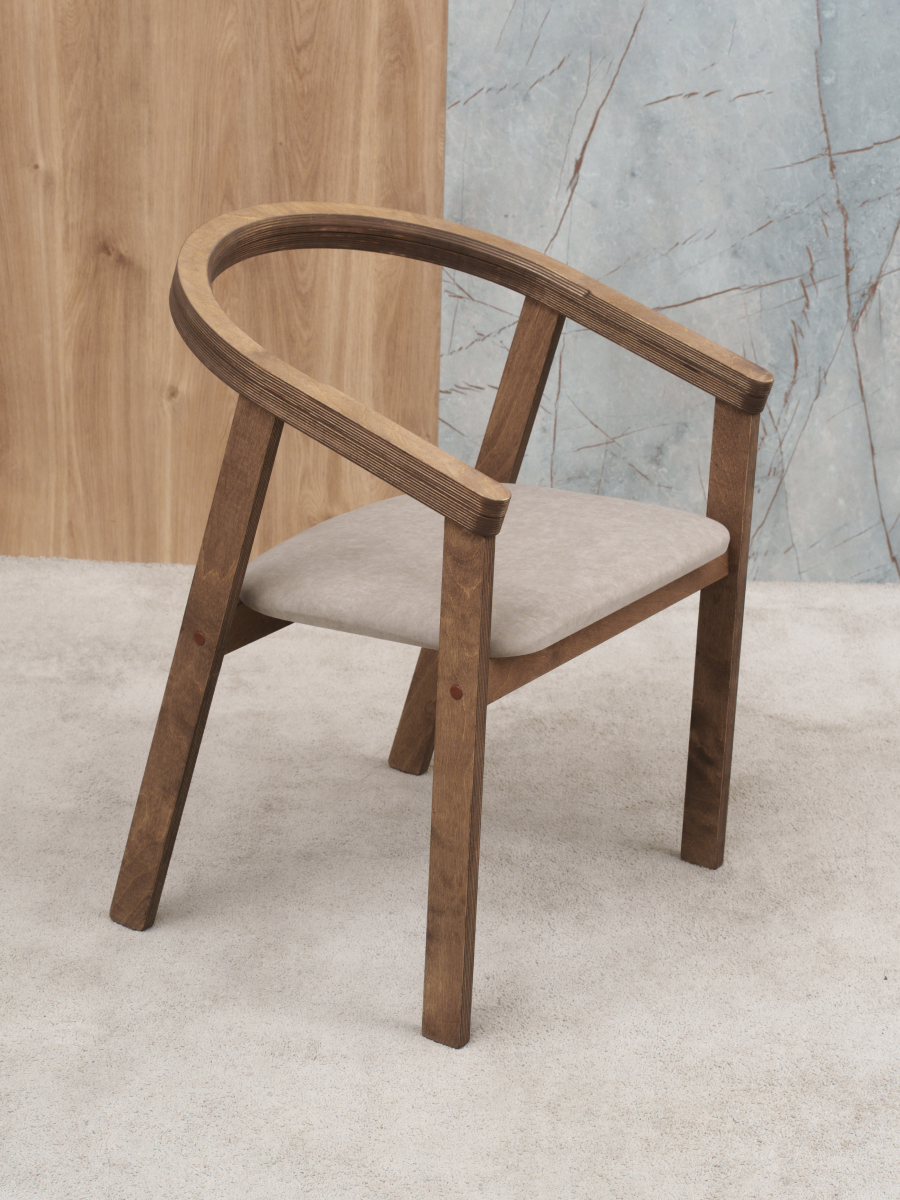 Набор стульев для кухни и гостиной со спинкой мягкие, деревянные кресла / 1 штуки