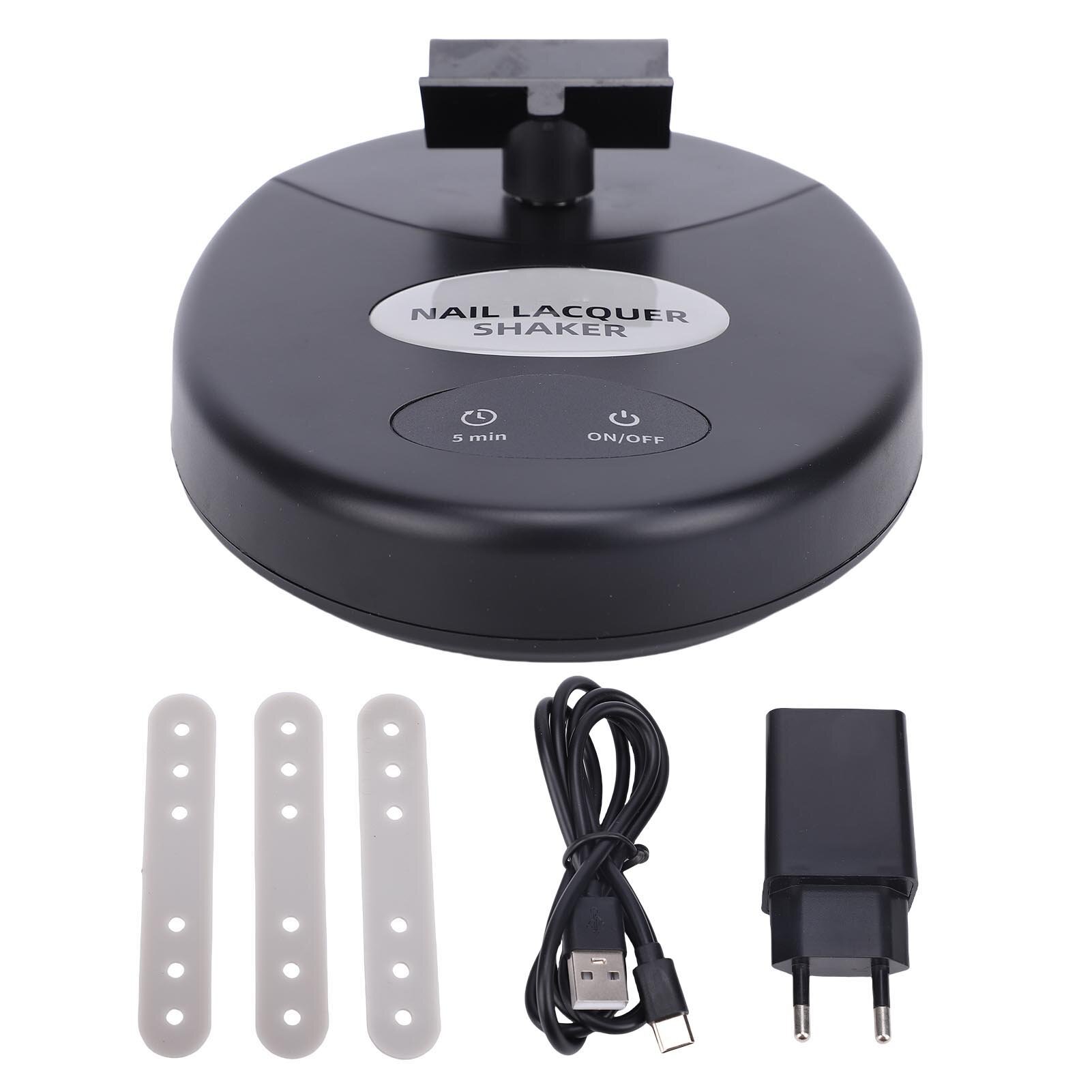 Машина для смешивания лака для ногтей, 5-минутный таймер, шейкер для лака для ногтей, миксер для бутылок лака, равномерно инструменты для салонов, черная вилка европейского стандарта