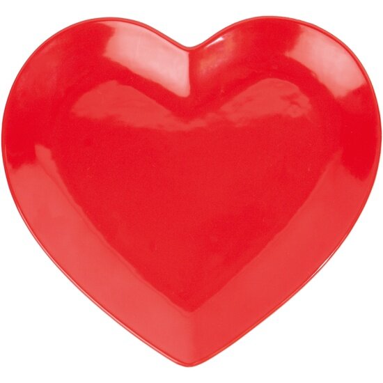 Тарелка сервировочная Doiy Love 28х26.5 см, керамика, красный (DYPLALOREL)