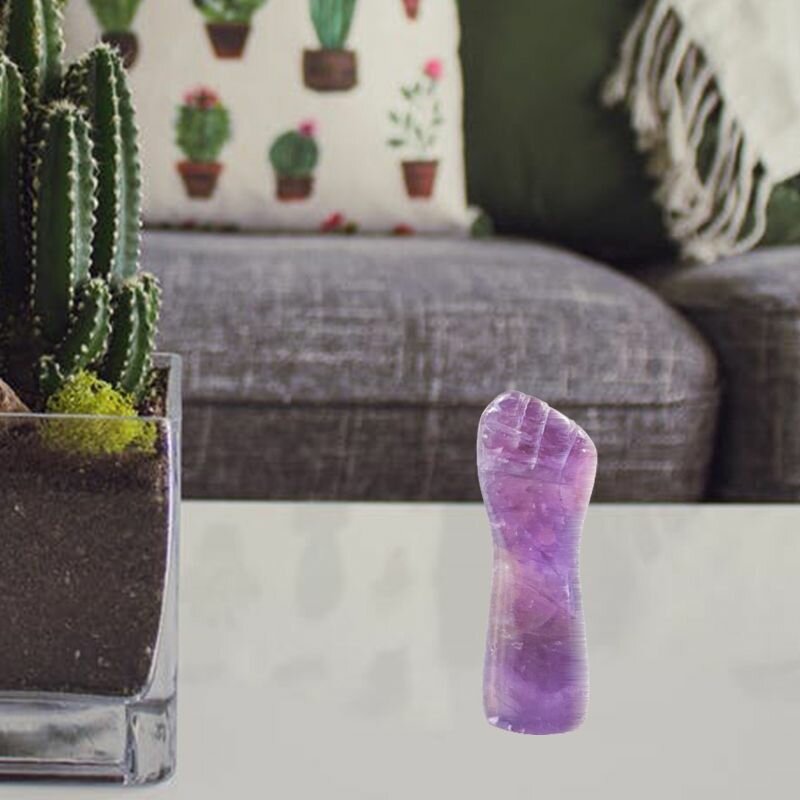 Семь чакр, Мужество, кулак, набор хрустальных шестиугольных колонн