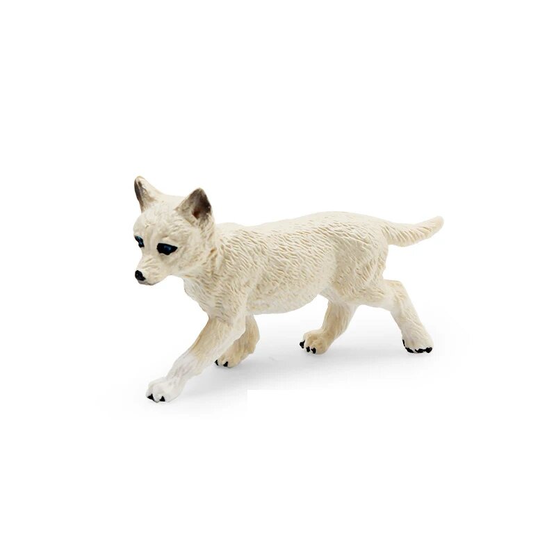 Мини-фигурка белого волка Бежевый, D