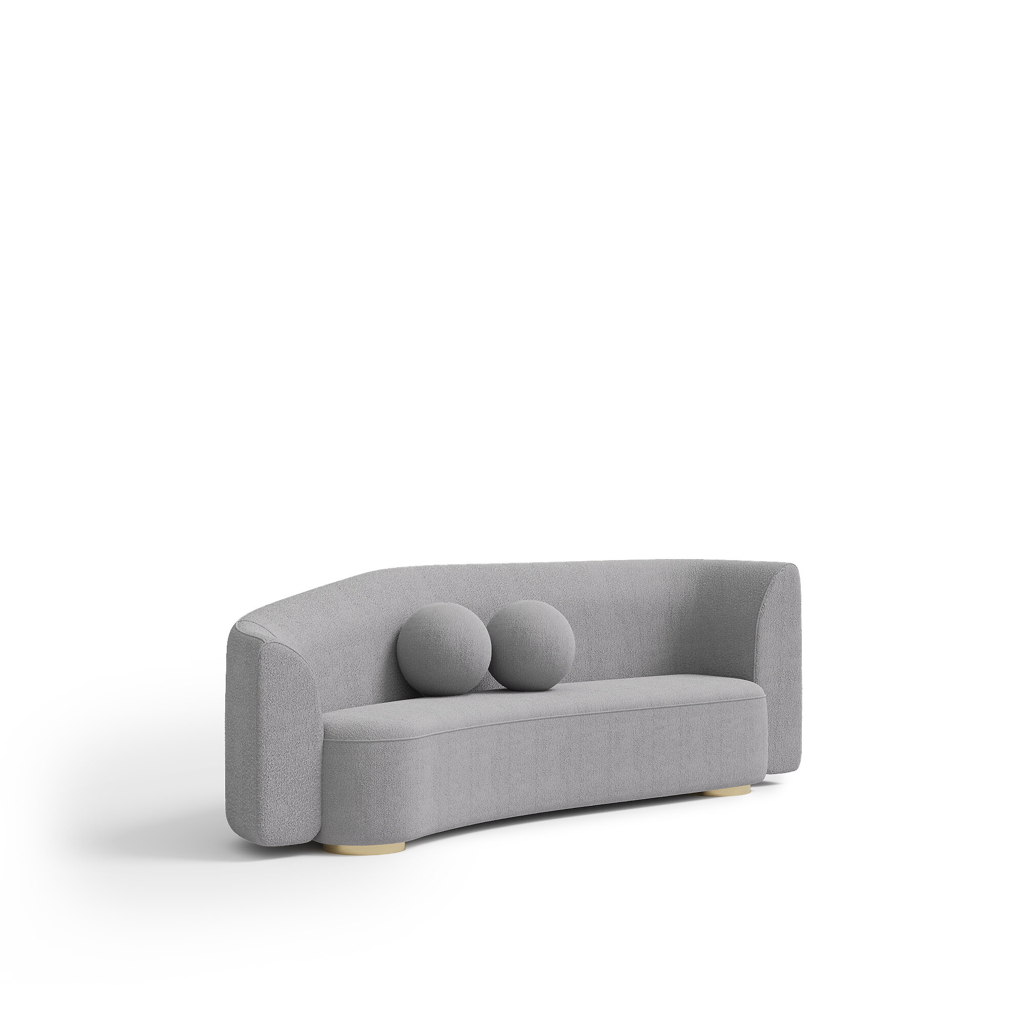 Диван Porto III, букле, серый