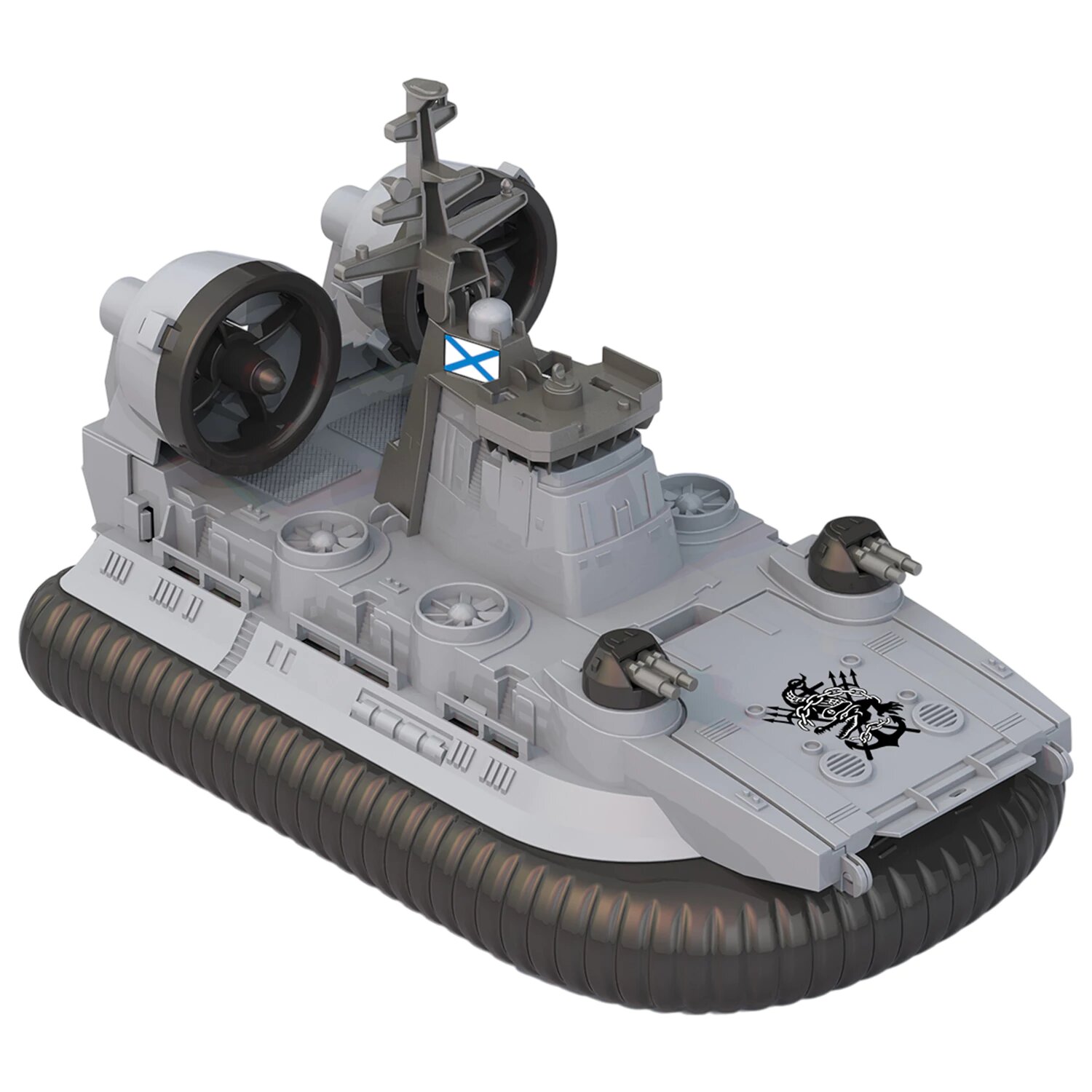 Катер-амфибия на воздушной подушке игрушечный "Кайман", пластик, 3420,423 см, нордпласт