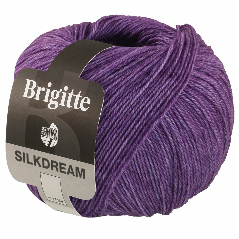 Пряжа для вязания Lana Grossa Brigette Silkdream (11 Blauviolett) 1 моток 50 г/270 м