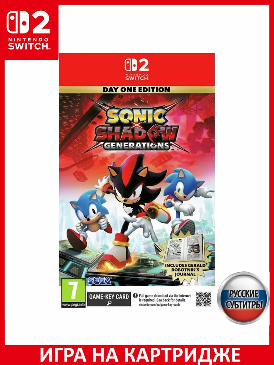 Игра Sonic x Shadow Generations Day One (Game-Key Card) Русская Версия (Switch 2)