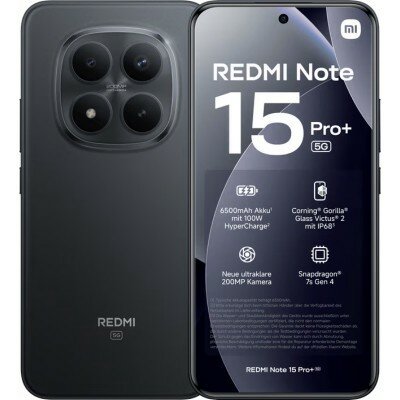 Смартфон Xiaomi Redmi Note 15 Pro + 5G 8/256 Black РСТ