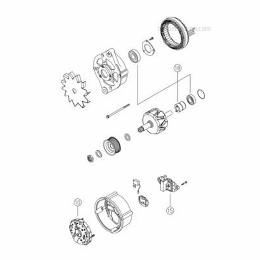 MAHLE MG821 генератор! 28V 80A v\ Scania 3/4ser, Iveco