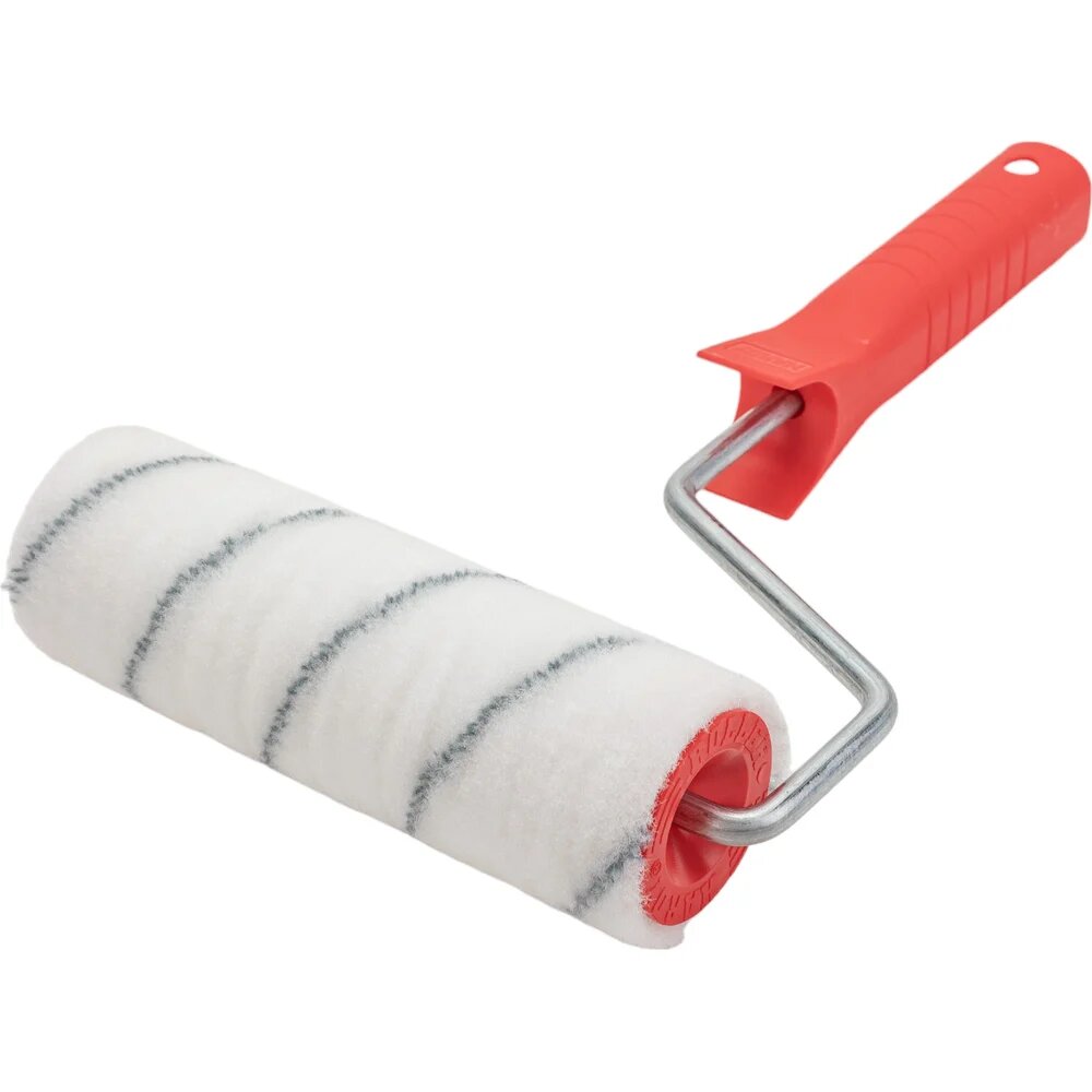 Валик HARDY Nylon D 48 х 180 мм, ворс 6 мм, ручка Standart, малярный валик с нейлоновой шубкой и пластиковой рукоятью — фото 1