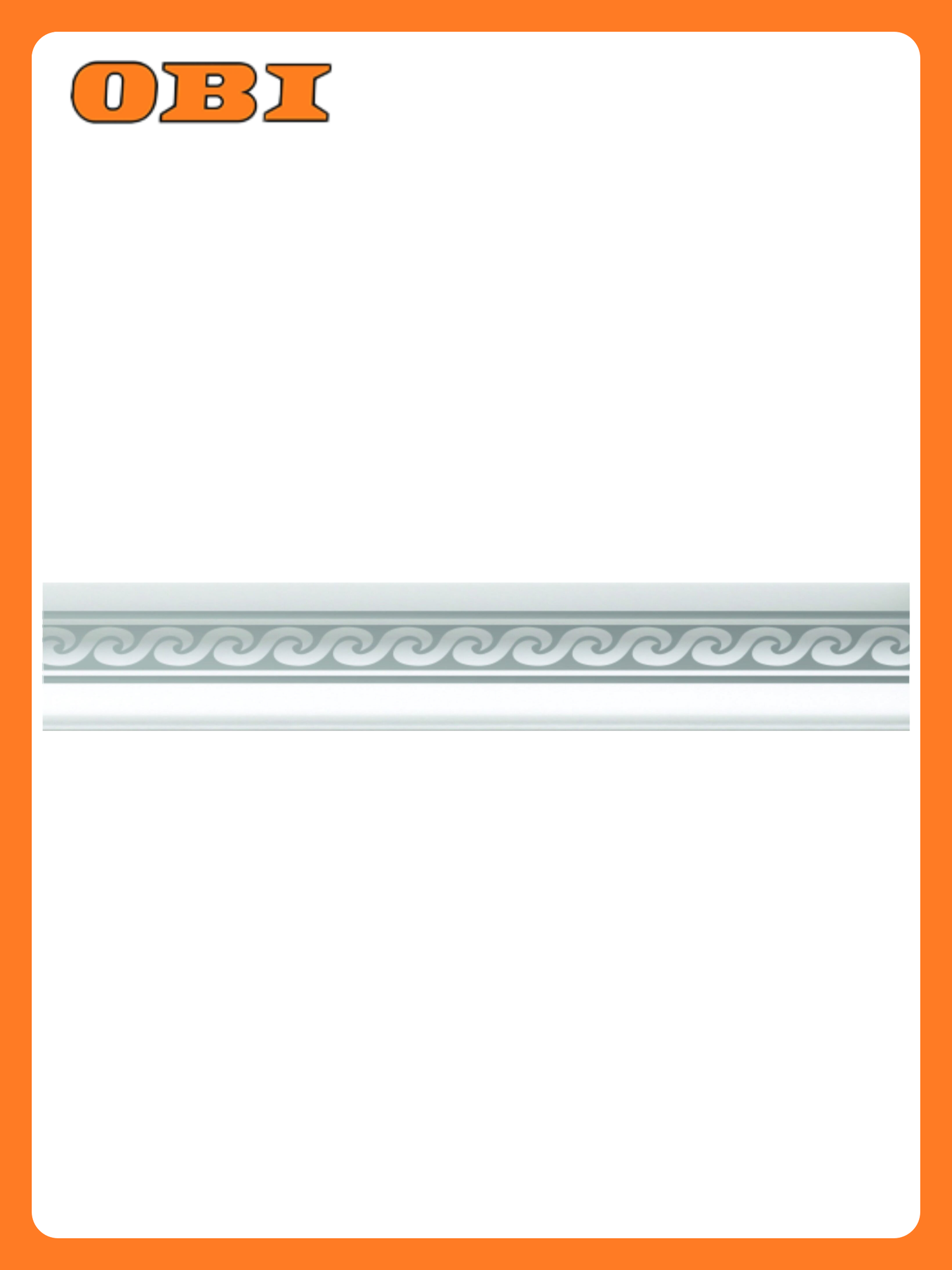 Плинтус потолочный SOLID С15/40 Волна 200х3,8х3,8 см бело-серебряный