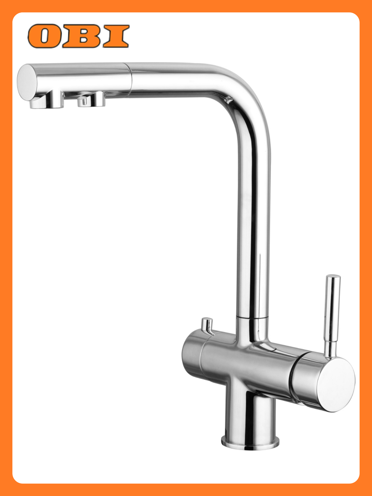 Cмеситель для кухни с вытяжным изливом и фильтром воды TOKITO TOK-AIS-1021