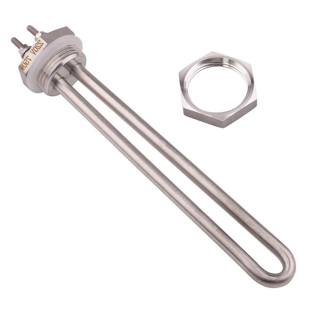 AIICIOO Погружной водонагреватель DN25 SUS304 12/24 В 100/150/200/300/900 Вт with locknut, 12v 200w