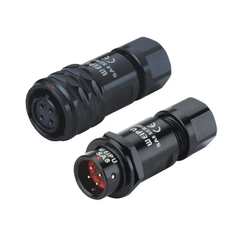 JIYUE WEIPU SA8 Разъем авиационный водонепроницаемый 2 3 4 6 8-контактный 220В 4pin set