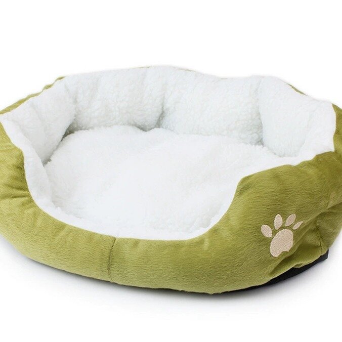 Осень и зима теплая овечья собачья будка маленькая собачья питомница большая маленькая собачья будка зеленый_Большой