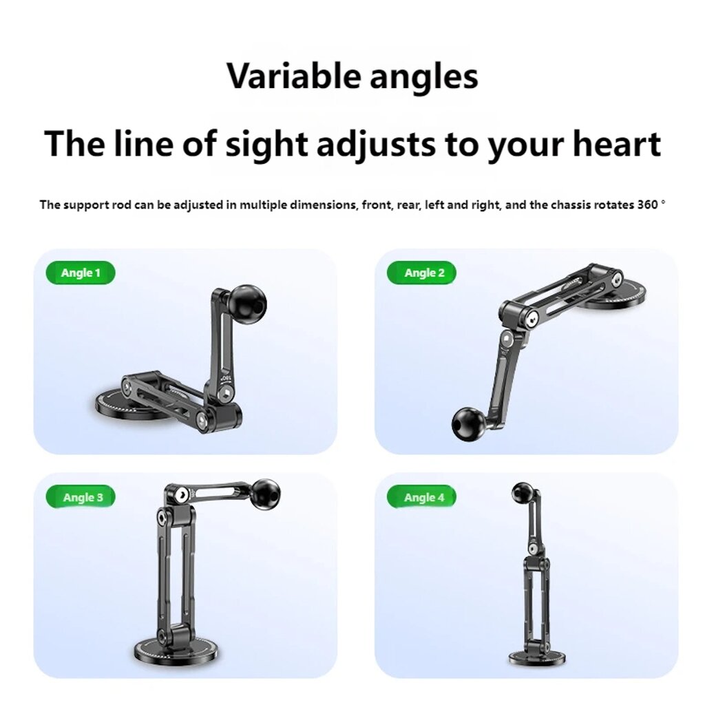 Универсальный поворотный крепёж для смартфона, Серебро