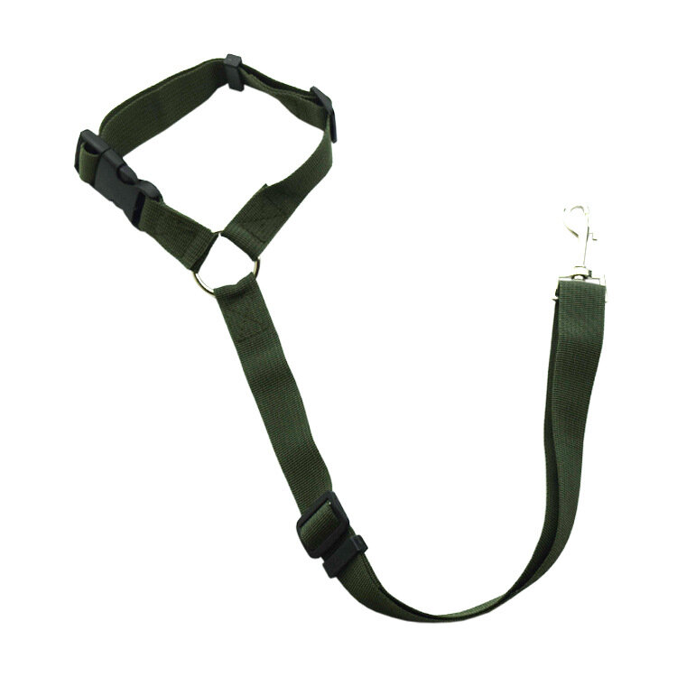 2 в 1 Поводок и автомобильный ремень безопасности для собак, регулируемый ошейник камуфляжного цвета для заднего сиденья