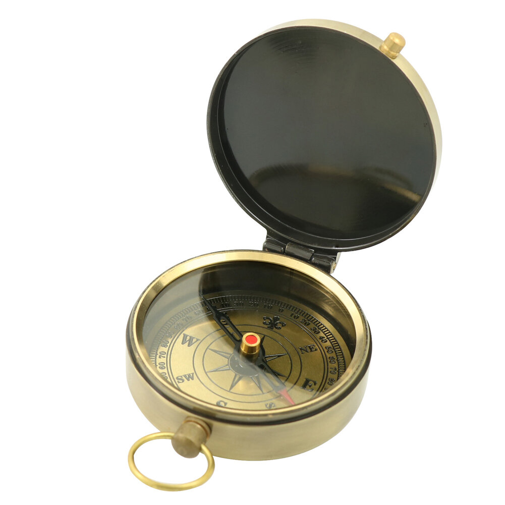 Ретро-компас для кемпинга, походов, металлический компас для выживания, навигационный инструмент, геологический компас