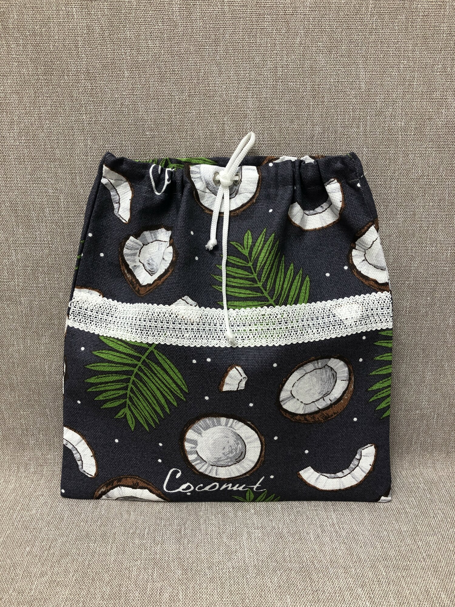 Мешочек из рогожки 26х28 см, цвет м12-1, хлопковый, для упаковки и хранения