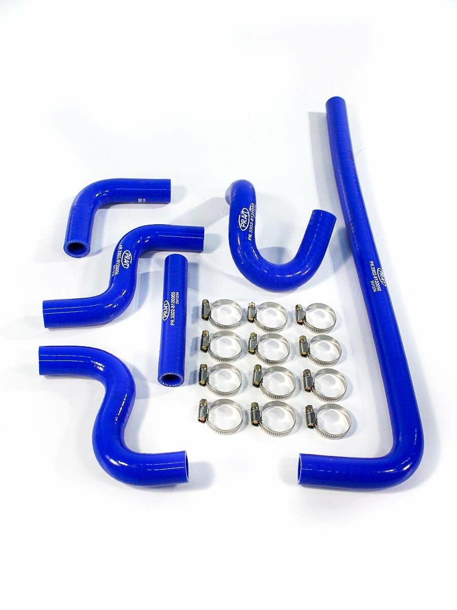 Патрубок отопителя ГАЗель Next дв. УМЗ А-274 Evotech (к-т 6 шт) силикон