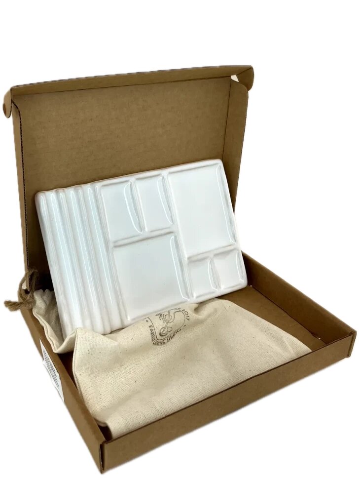 Палитра фарфоровая Скваер прямоуг. 16 х 12 см, Like Palitra