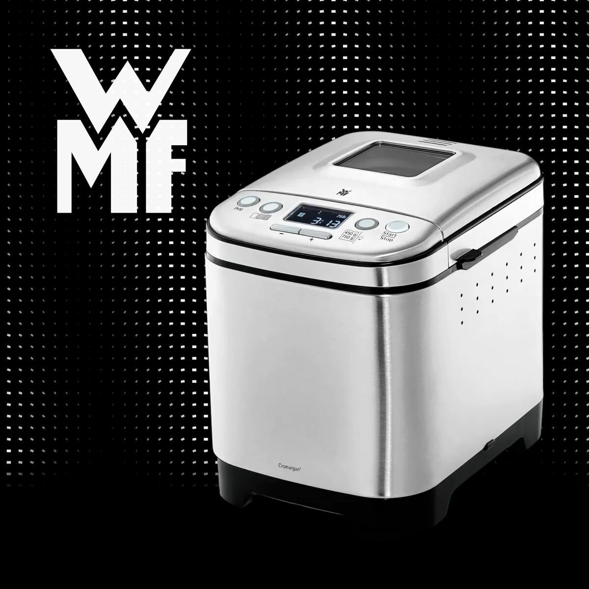 Многофункциональная хлебопечка WMF KULT X BREADMAKER с замесом теста электрическая, хлебопечь автоматическая, 12 программ, автоподогрев, отсрочка старта, выбор цвета корочки