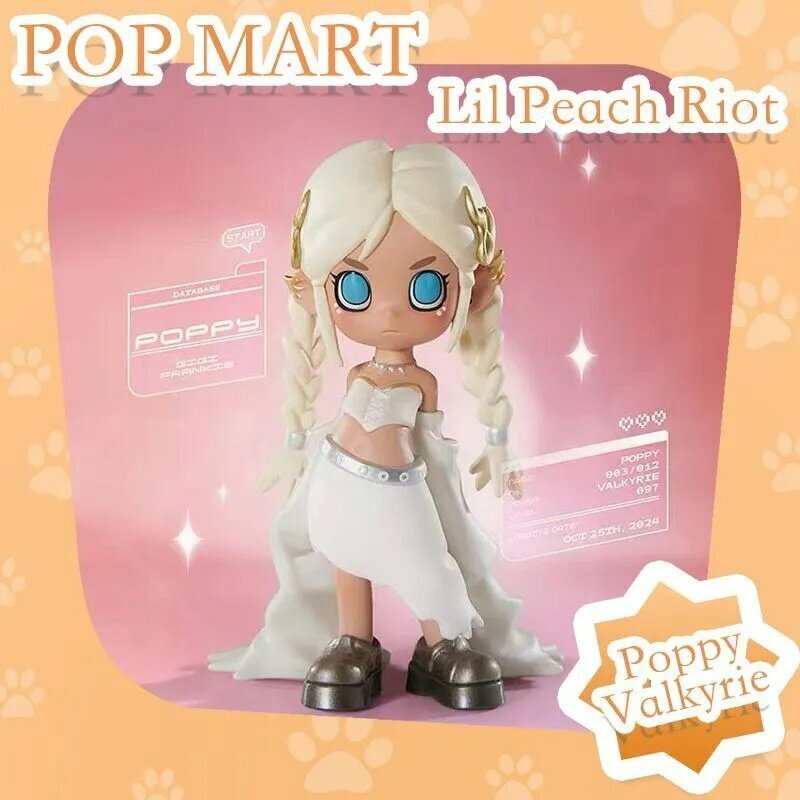 POP MART & Lil Peach Riot Loading Серия Слепая коробка, Коллекционные фигурки, Подарки, Poppy-Valkyrie