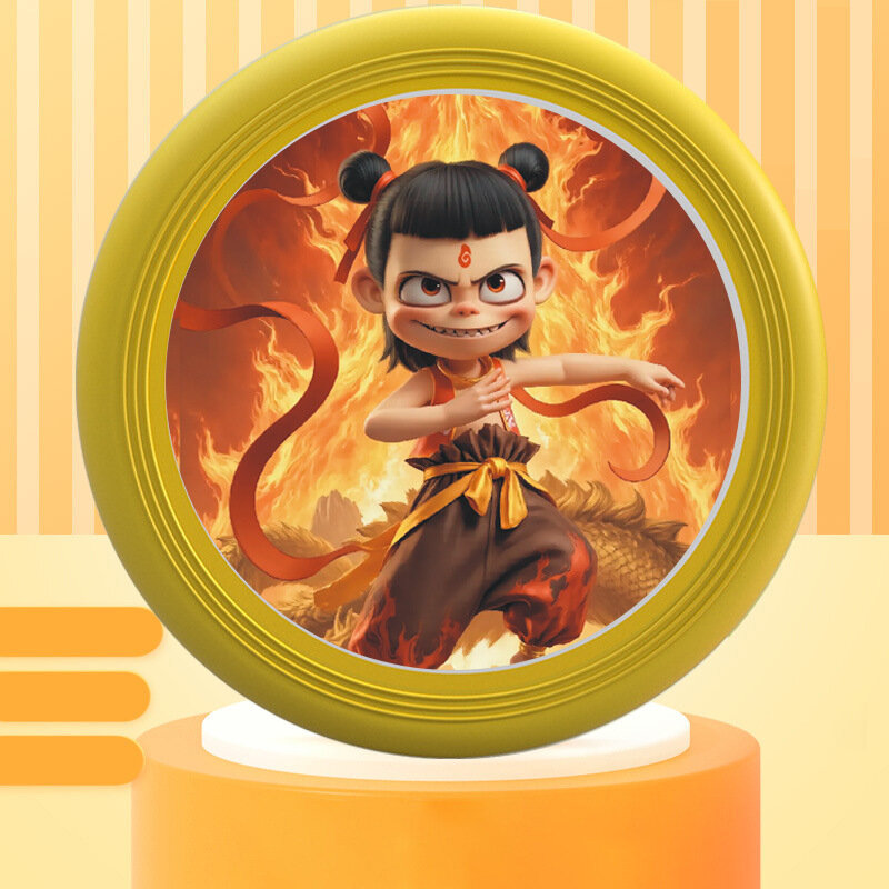 Фрисби Нэчжа 2: Мягкий резиновый вращающийся диск для интерактивных игр родителей и детей, безопасная игрушка для улицы