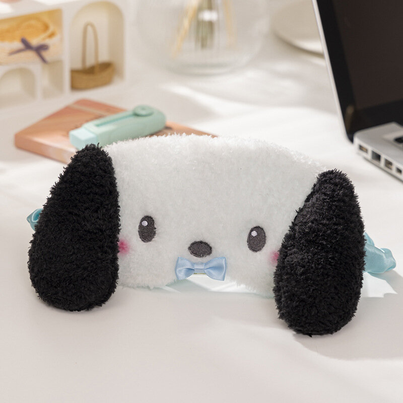 Милая мультяшная маска для сна, согревающий компресс, светонепроницаемая маска для глаз для студентов и девушек, снимает усталость глаз, мягкая и дышащая защитная маска для глаз.