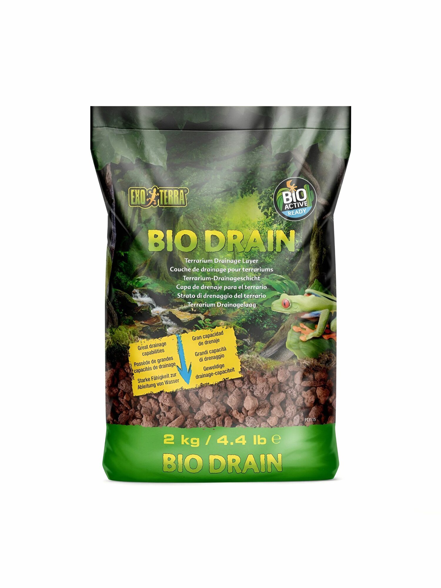 Грунт для террариума EXO TERRA "Bio Drain", 2 кг, PT3115