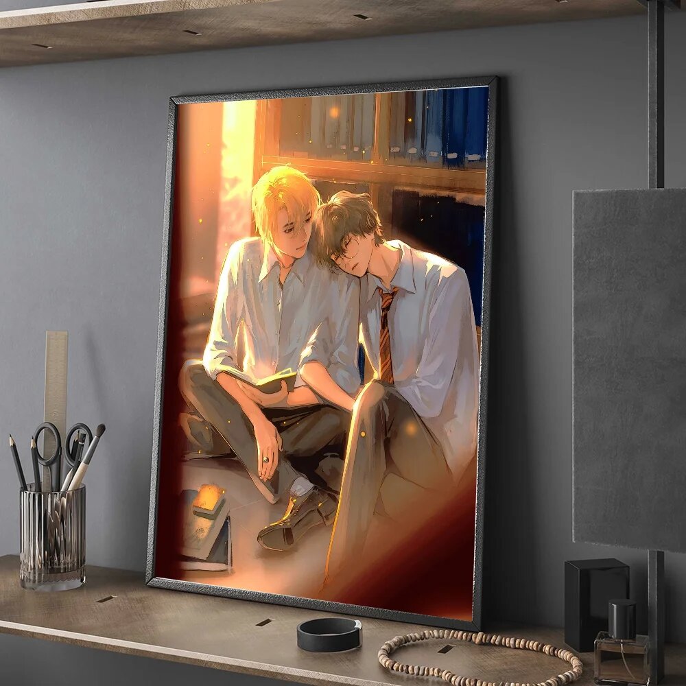 Постер "Драко Малфой, Гарри Поттер", bilibili HEI-2, 42x30cm No Frame