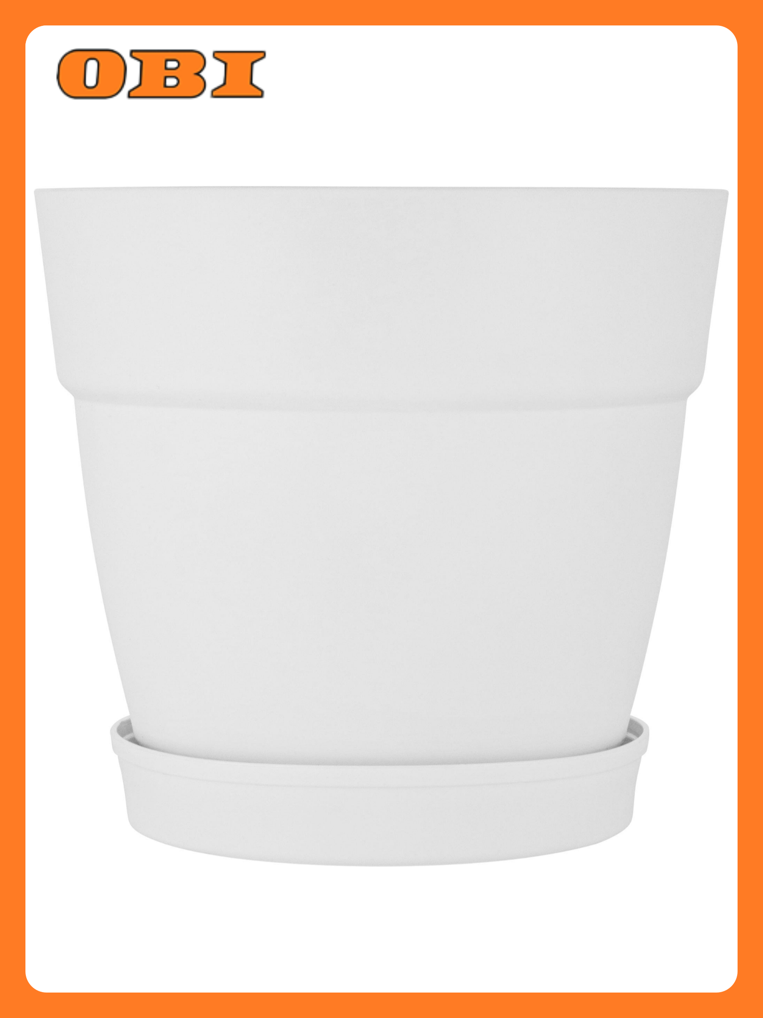 Горшок для цветов INGREEN VILLA DE FIORI, 26л, D380мм,38х38х35,8, на колесиках, белоснежный жасмин