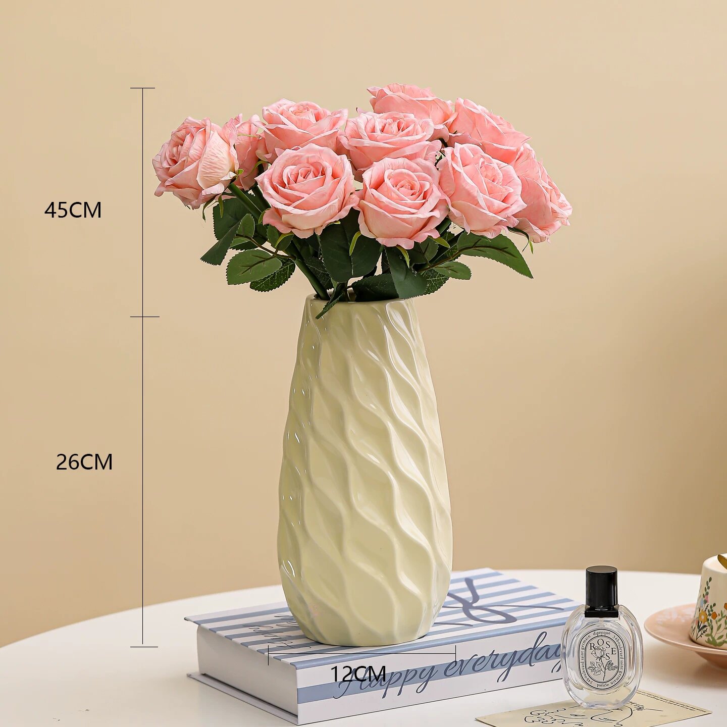 Элитная минималистичная керамическая ваза для тумбы под ТВ, декор для рабочего стола, аксессуары для дома, для