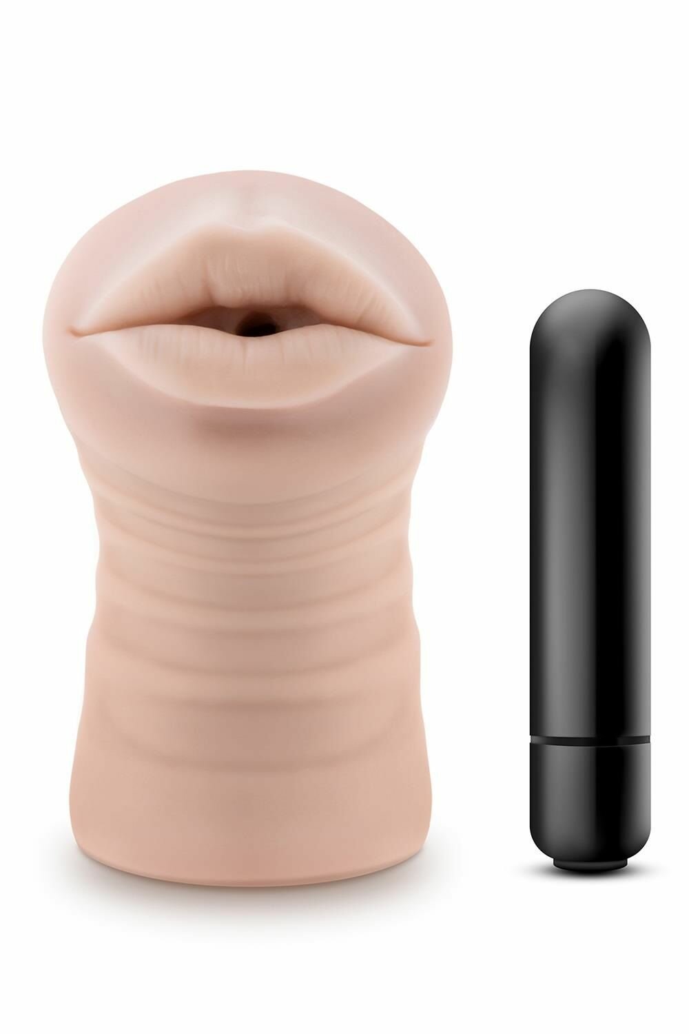 Телесный мастурбатор-ротик Nicole Vibrating Masturbator Производитель - Blush Novelties.
