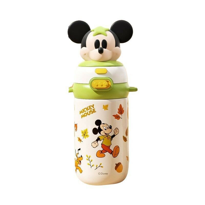 Детская термокружка Disney, новая, Джуди Ник Стич, высококачественная кружка для воды, студенческая кружка с двумя трубочками для питья