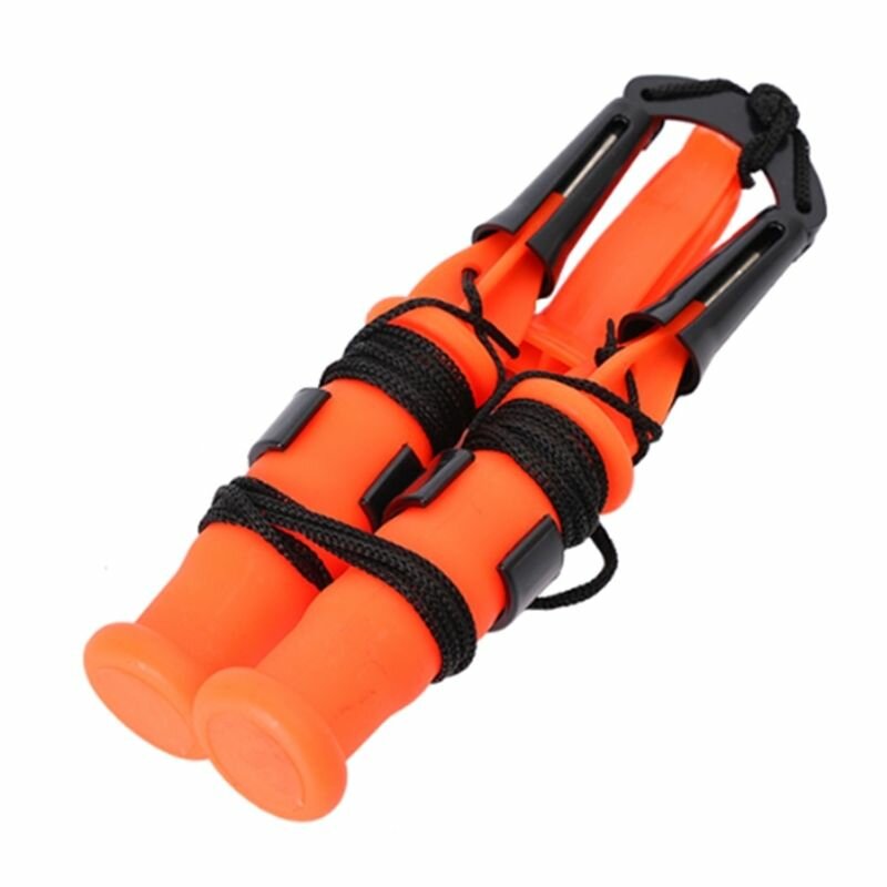 Зимний ледокольный спасательный ледяной конус со спасательным свистком-черная веревка