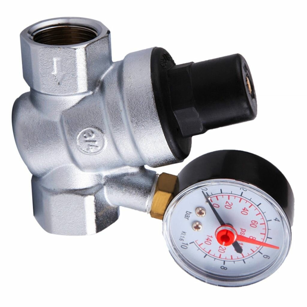 Регулируемые латунные редукционные клапаны давления воды DN15 DN20, - Хромированный DN20