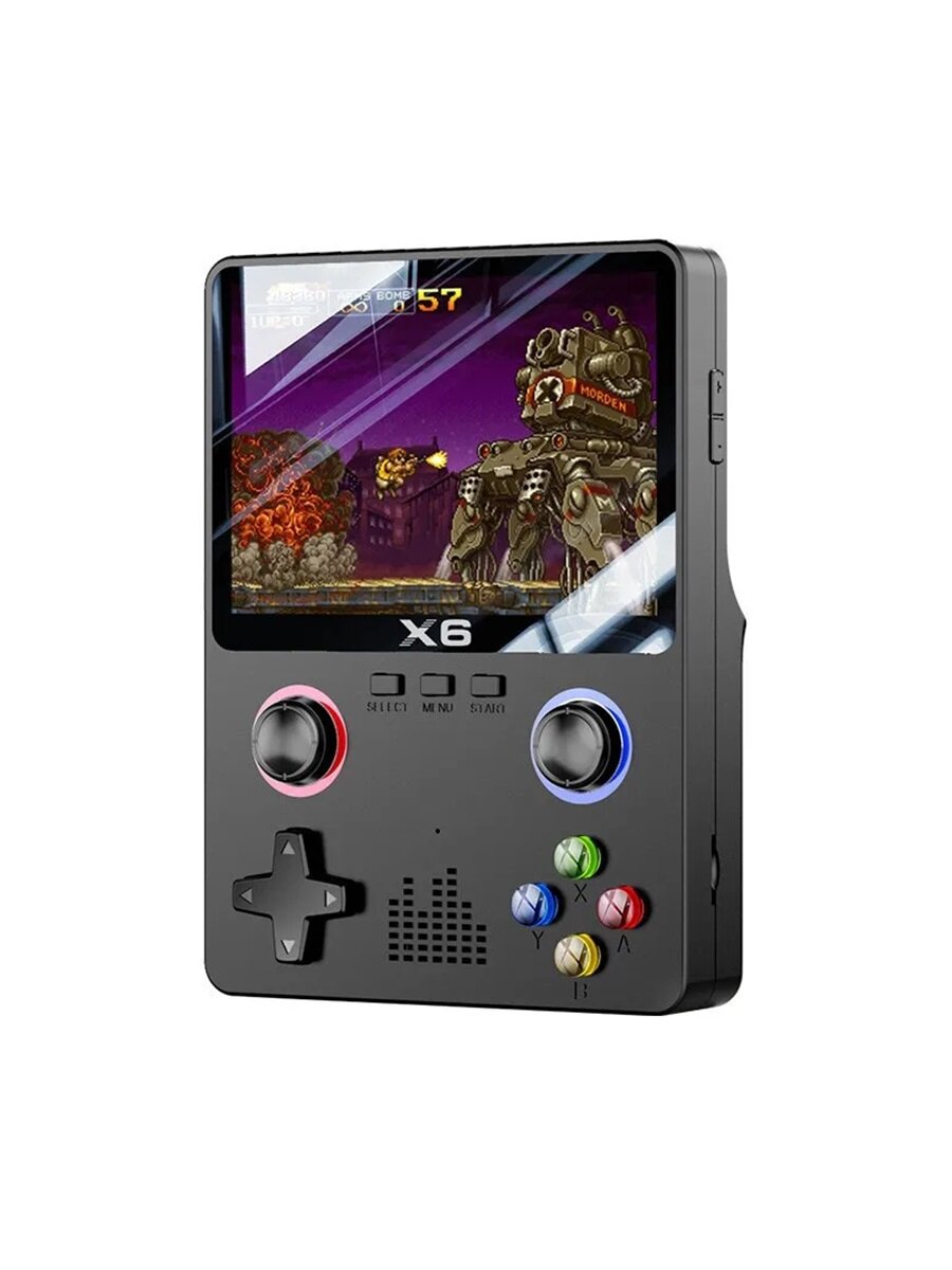 Оригинальный Портативный игровой плеер X6 с 3,5-дюймовым IPS-экраном, двойной джойстик, 11 симуляторов, игровая приставка GBA для детских подарков