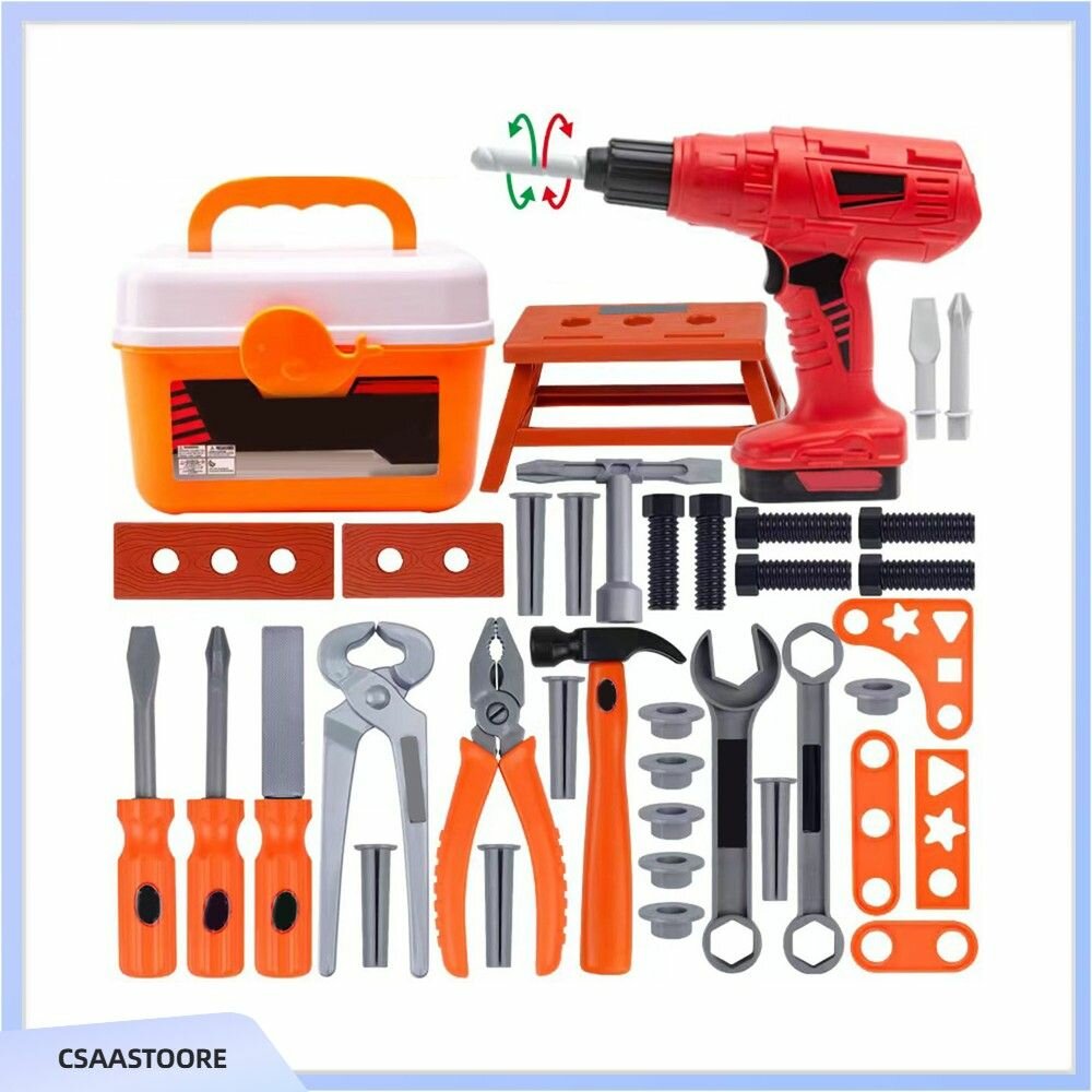 42шт инструменты с дрелью, электро, мышление, ролевая игра