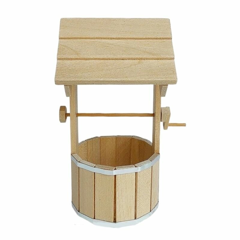 Колодец на заднем дворе в размере 1/12 кукольных домиков с функциональным насосом для демонстрации декораций в саду