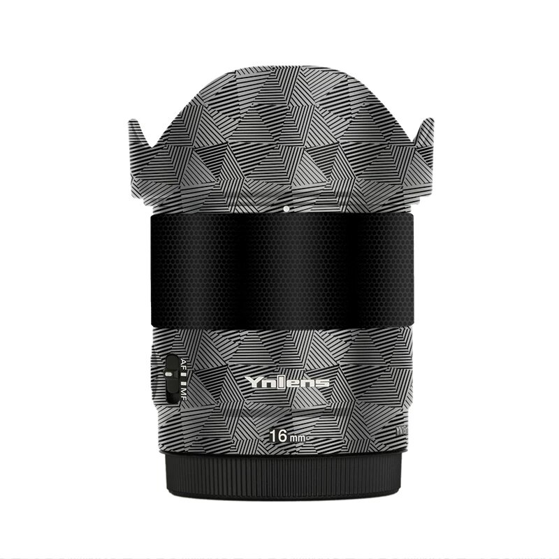 Защитная наклейка для объектива 16мм F1.8 E-mount с треугольным титановым дизайном для камер APS-C