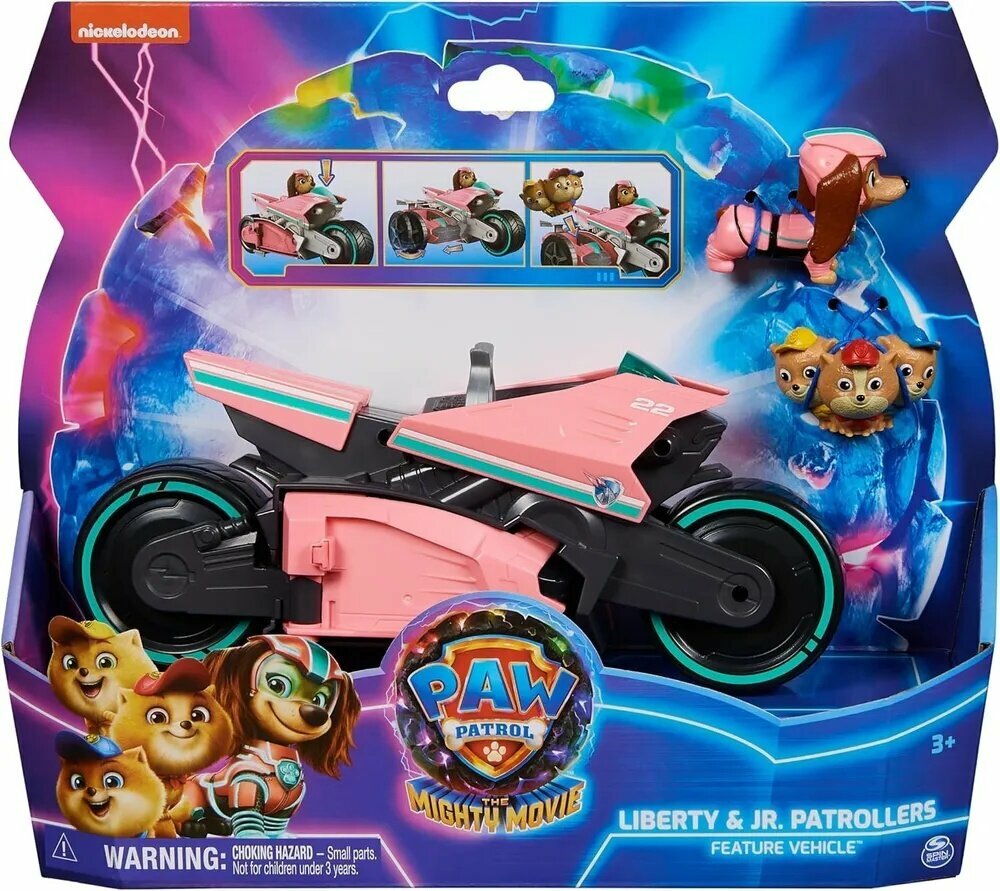 Paw Patrol, Mighty Movie Liberty & Помс Транспортные средства